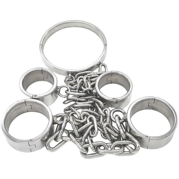 THORN GARDEN™ 4500g bdsm Stainless Steel Shackles Restraint Set and fr